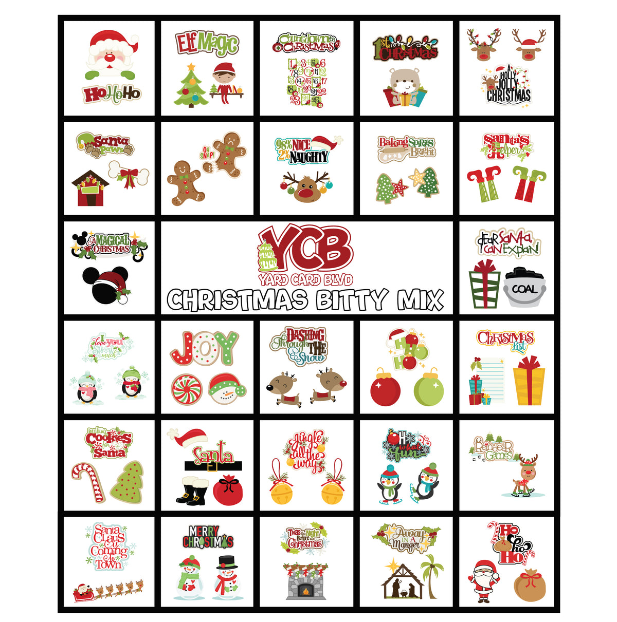 Bitty Bouquets - 27 Set Christmas Mix — Yard Card Blvd