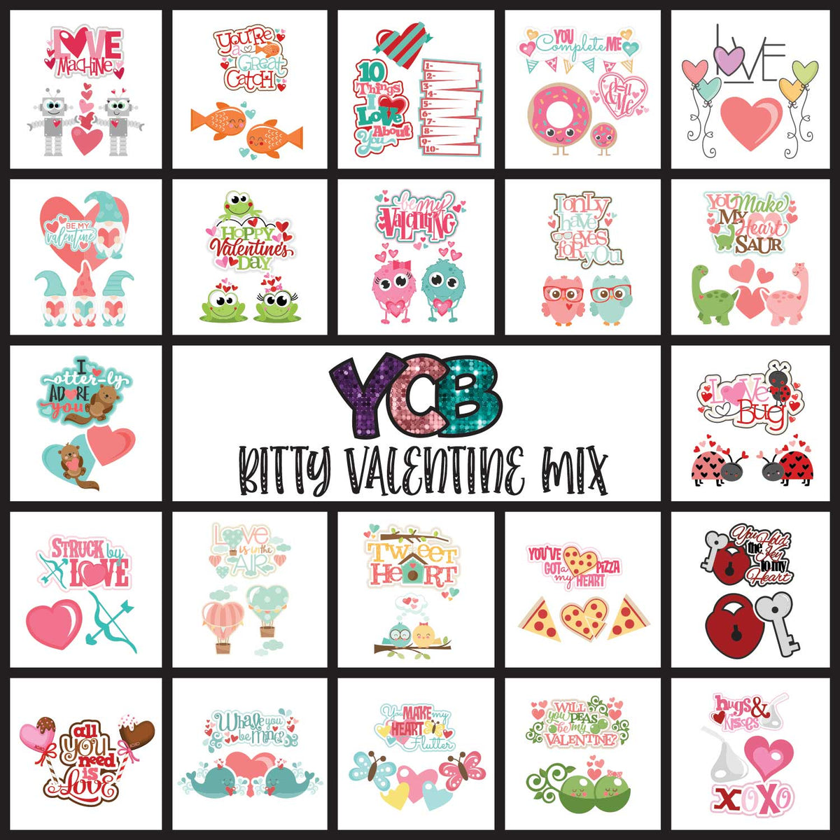 Valentine Mix Bitty Sets — Yard Card Blvd