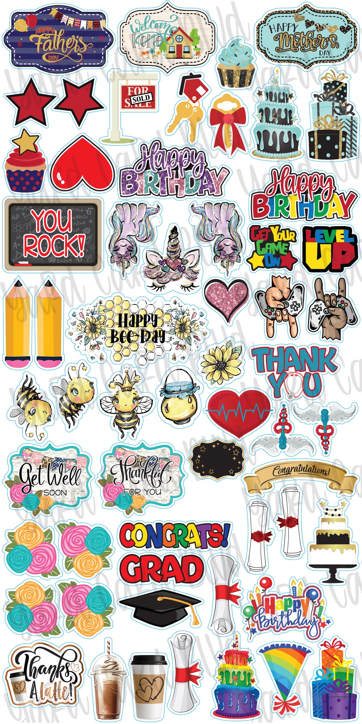 Bitty Bouquets - Mixed Sample Set — Yard Card Blvd