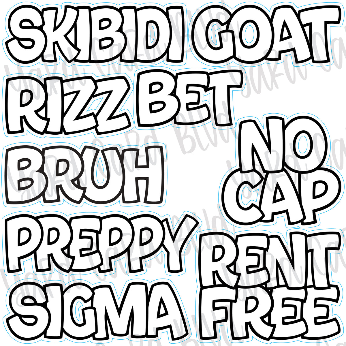 Brain Rot Slang — Yard Card Blvd