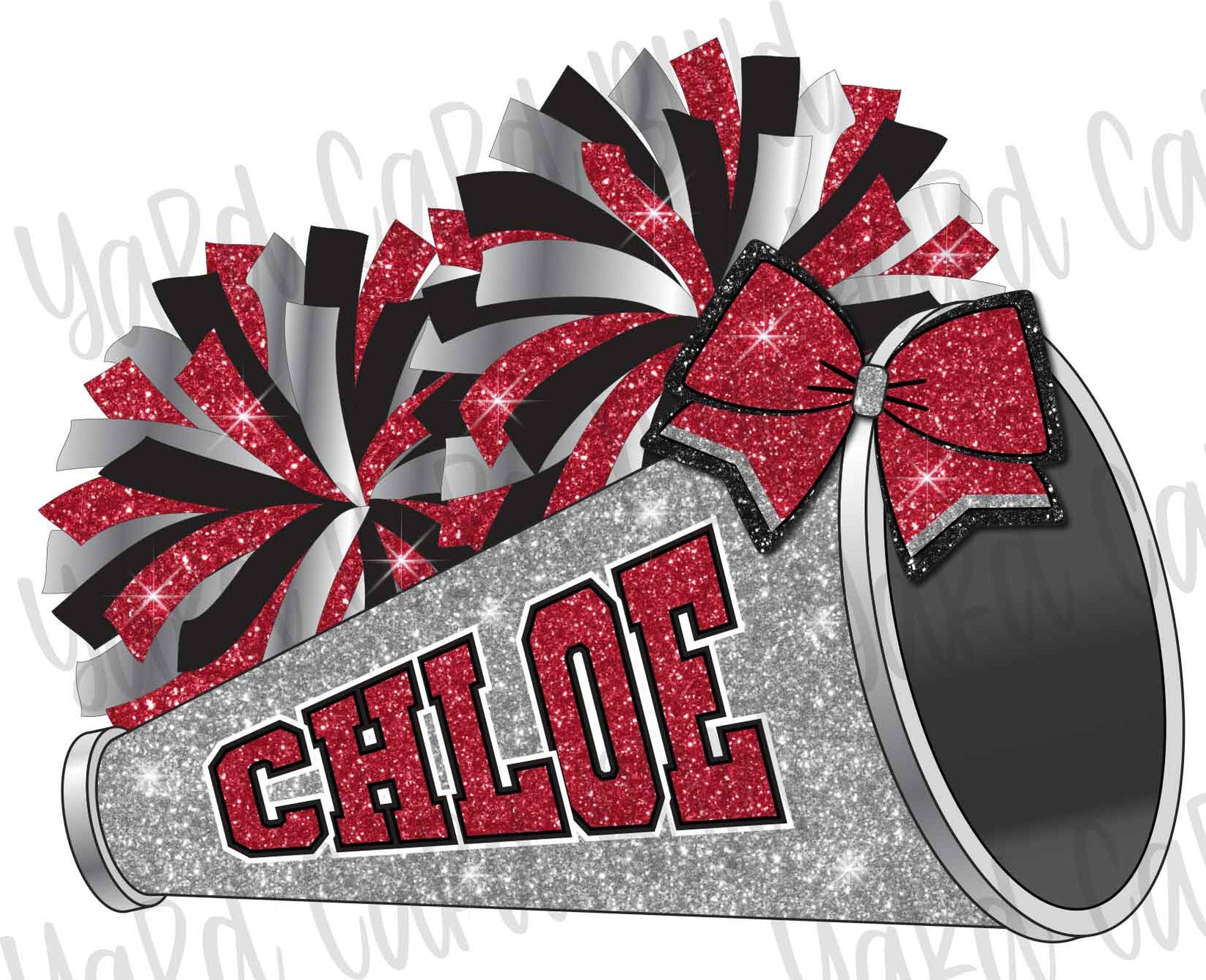 Custom Cheer Megaphone — Yard Card Blvd