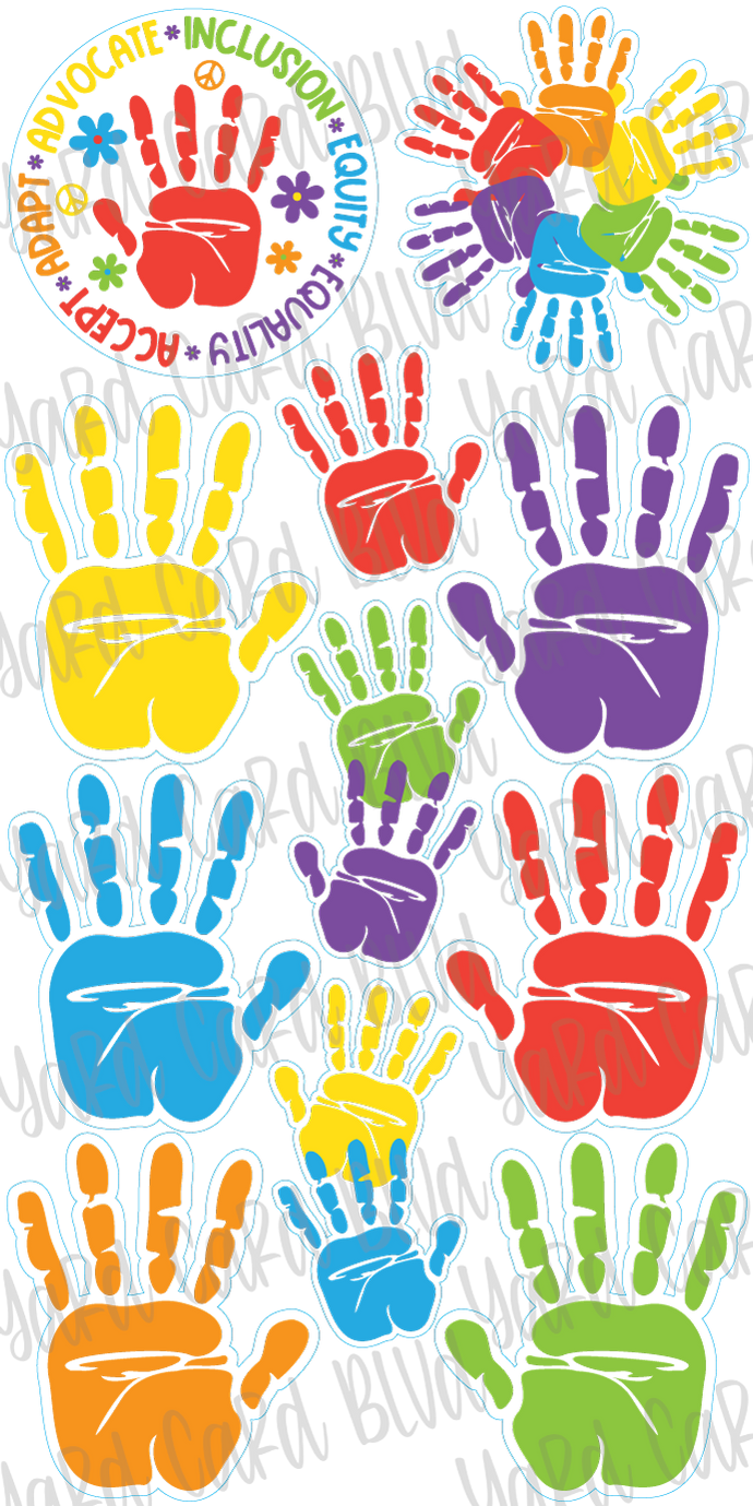 Special Needs Hand Prints — Yard Card Blvd