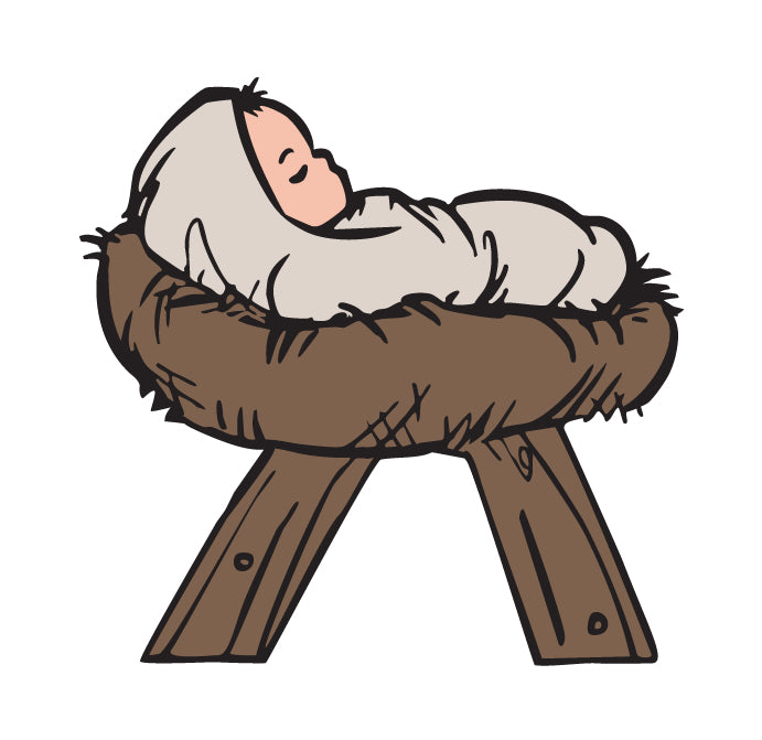 Jesus in the Manger — Yard Card Blvd