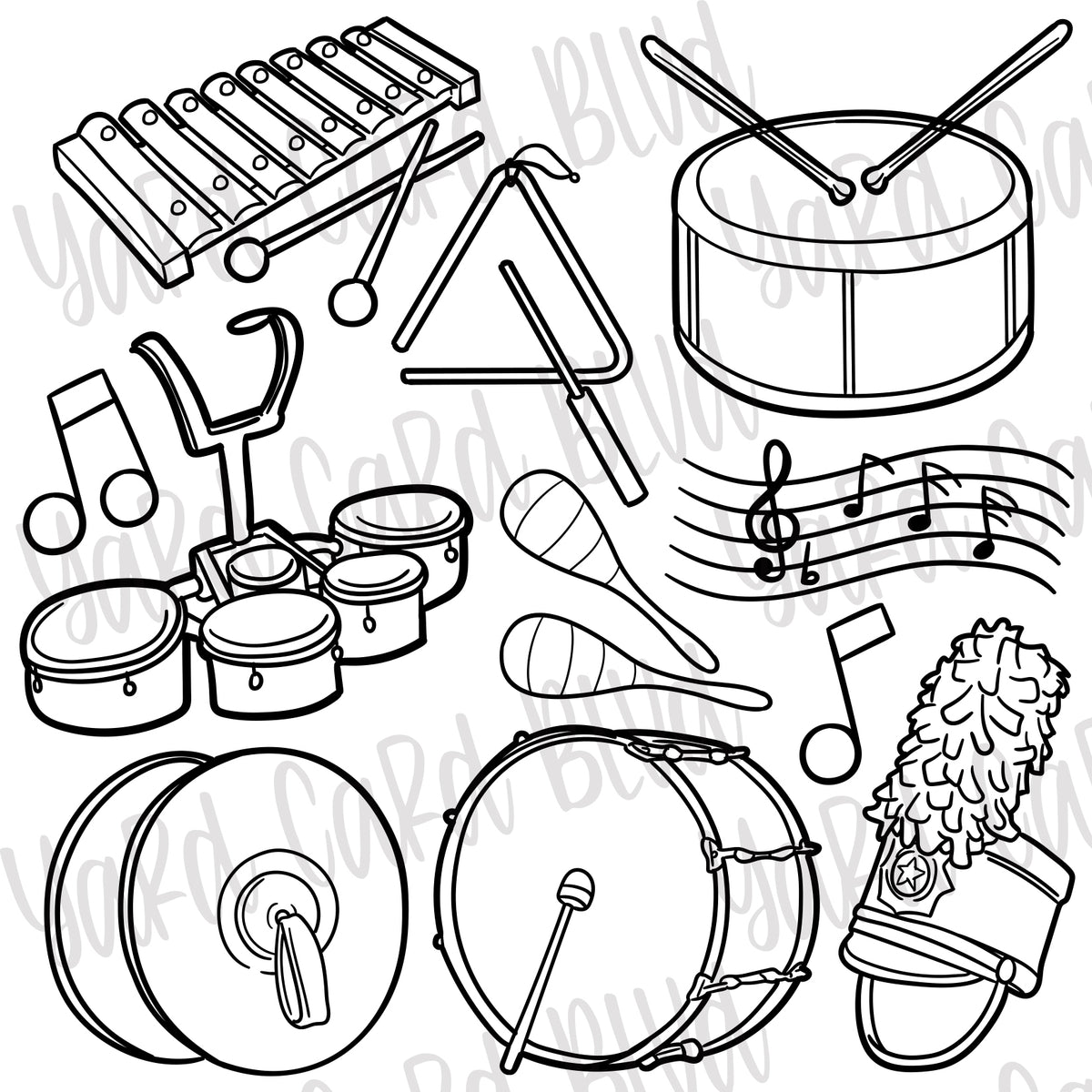 Marching Band Percussion — Yard Card Blvd