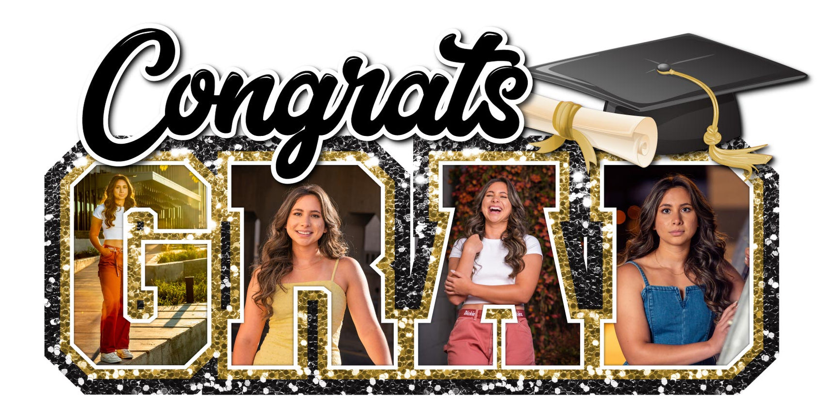 Congrats GRAD Photo Collage Keepsake — Yard Card Blvd