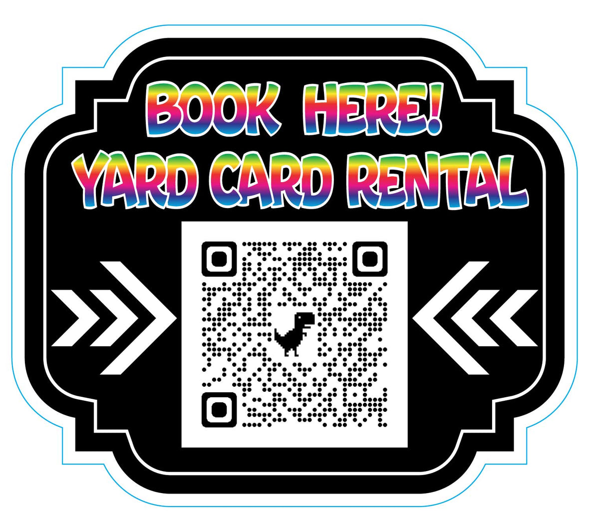 Marketing Sign - Book Here QR Code — Yard Card Blvd