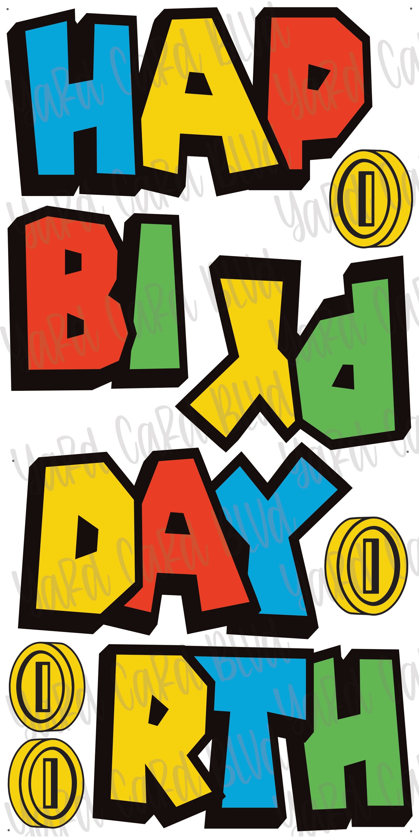 Super Mario HBD EZ Set — Yard Card Blvd