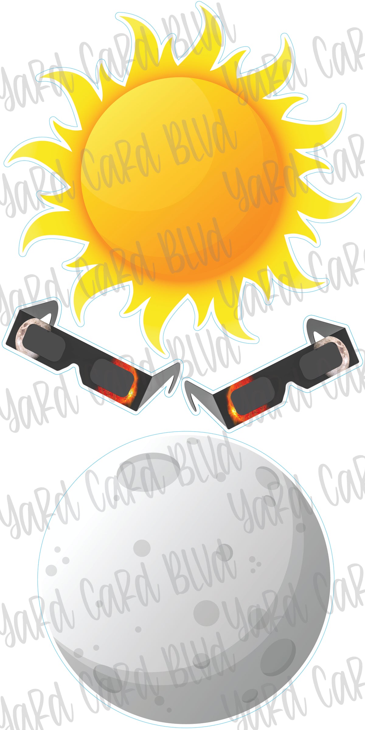 The Sun & The Moon Eclipse Set — Yard Card Blvd