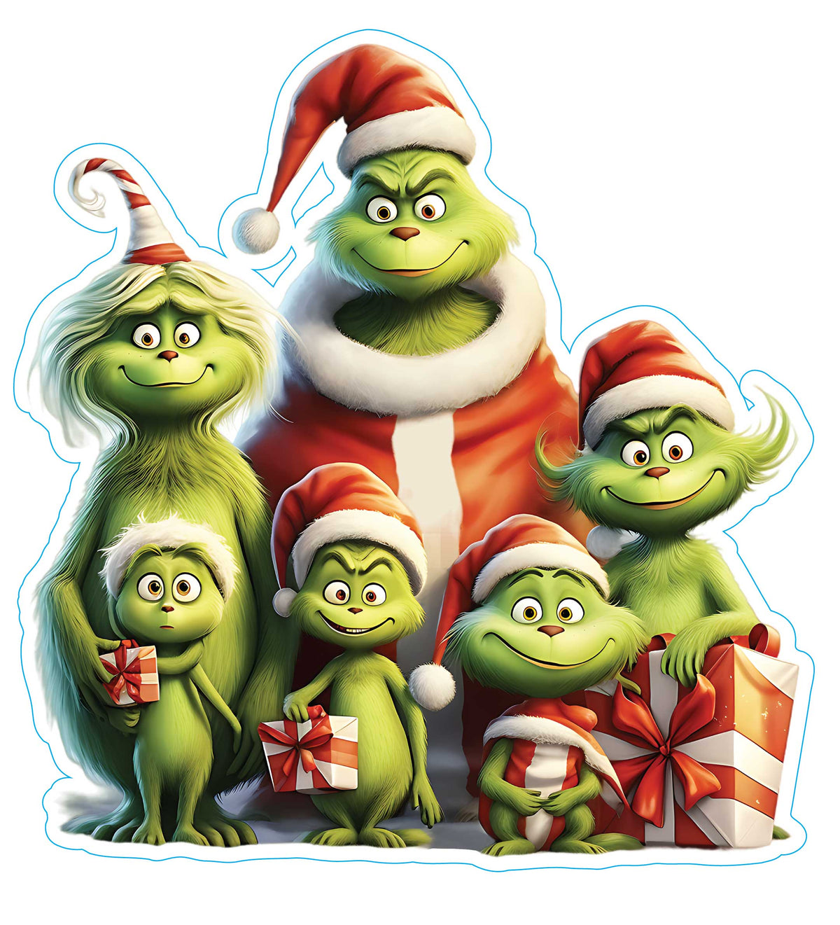 The Grinch Family — Yard Card Blvd
