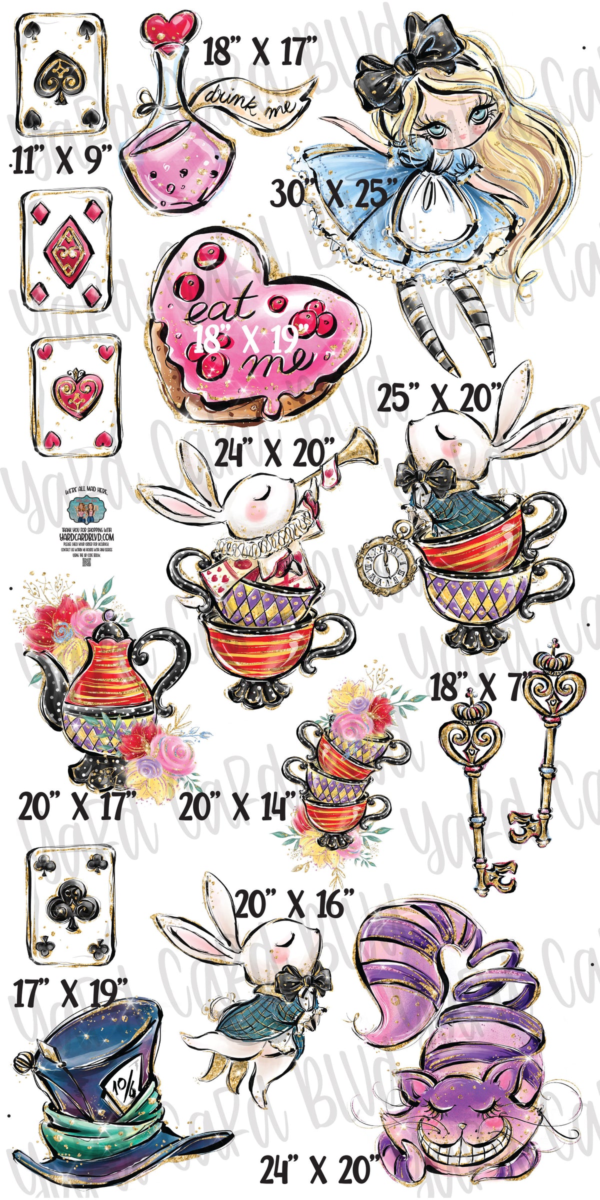 Alice Down the Rabbit Hole Set — Yard Card Blvd
