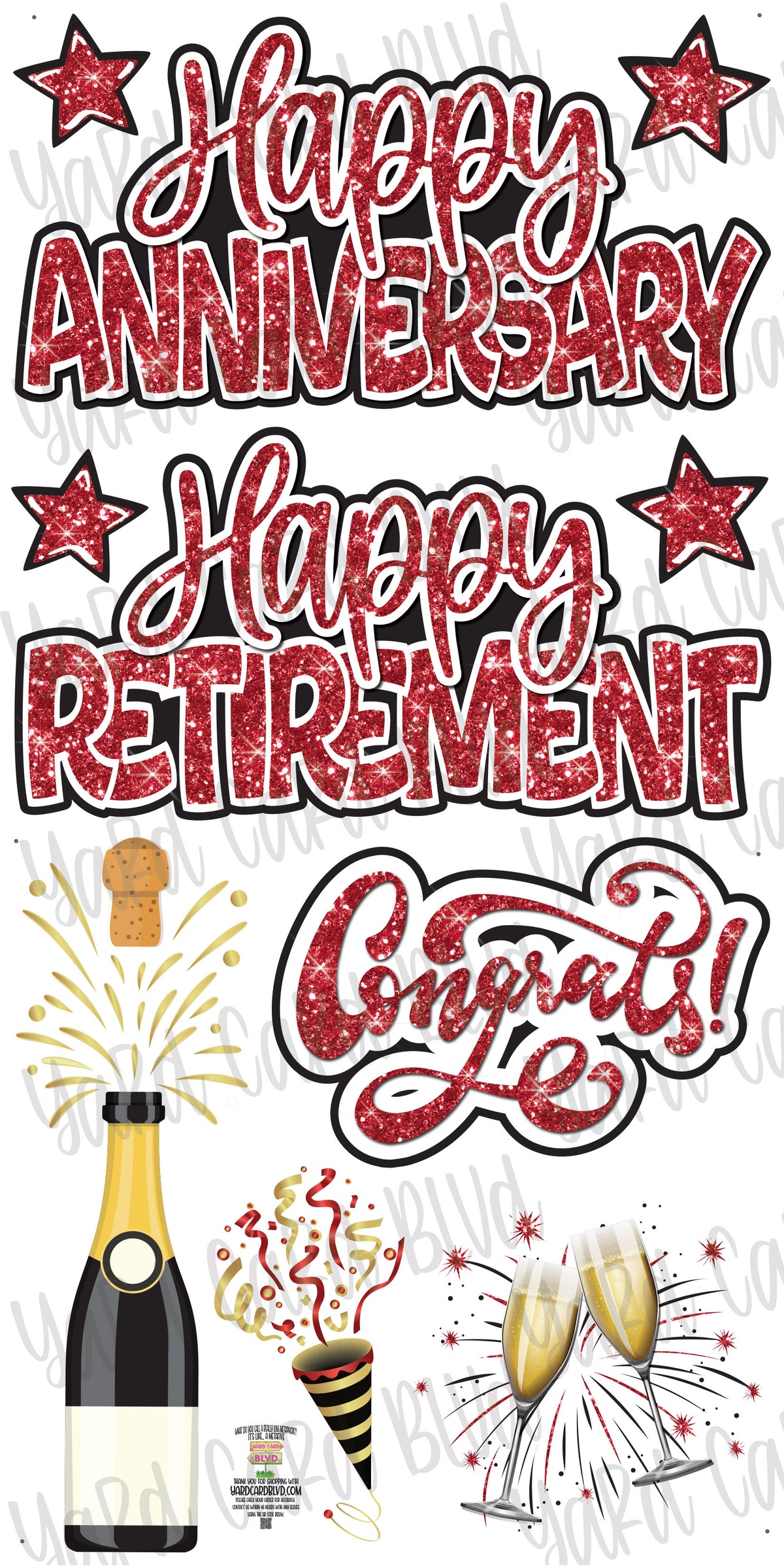 Happy Retirement Anniversary RUMIA Happy Retirement Decorations