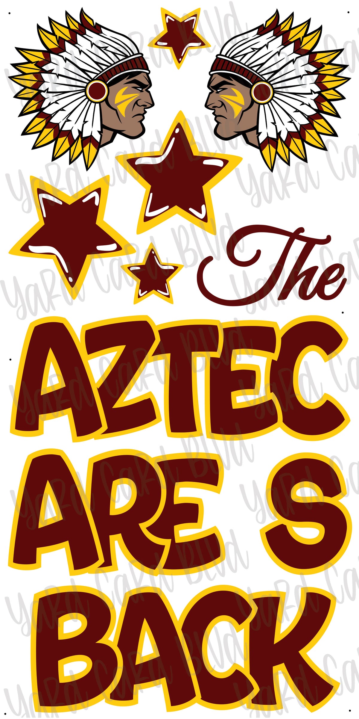 The Aztecs Are Back — Yard Card Blvd