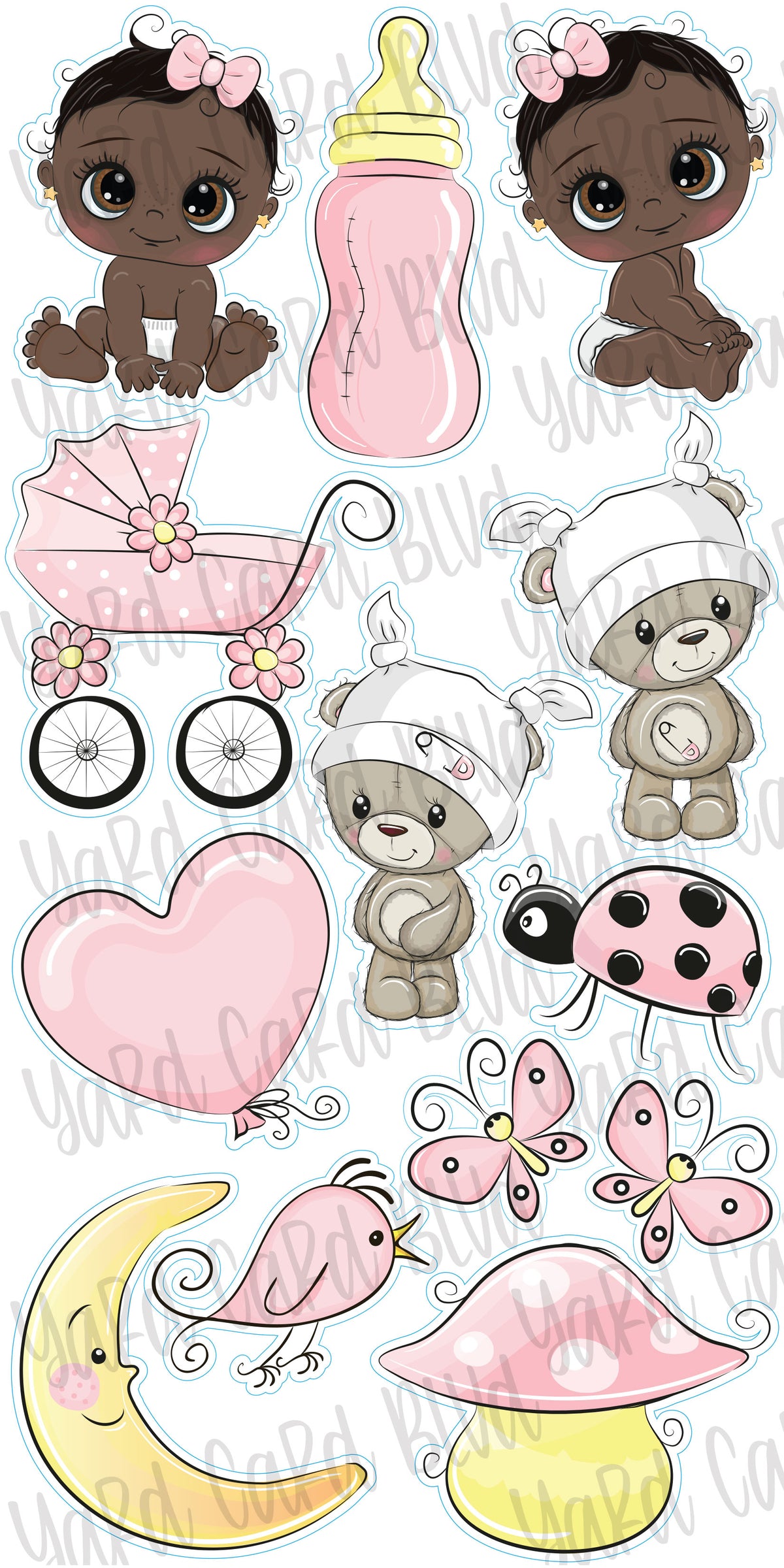 Baby Girl Dk Skin — Yard Card Blvd