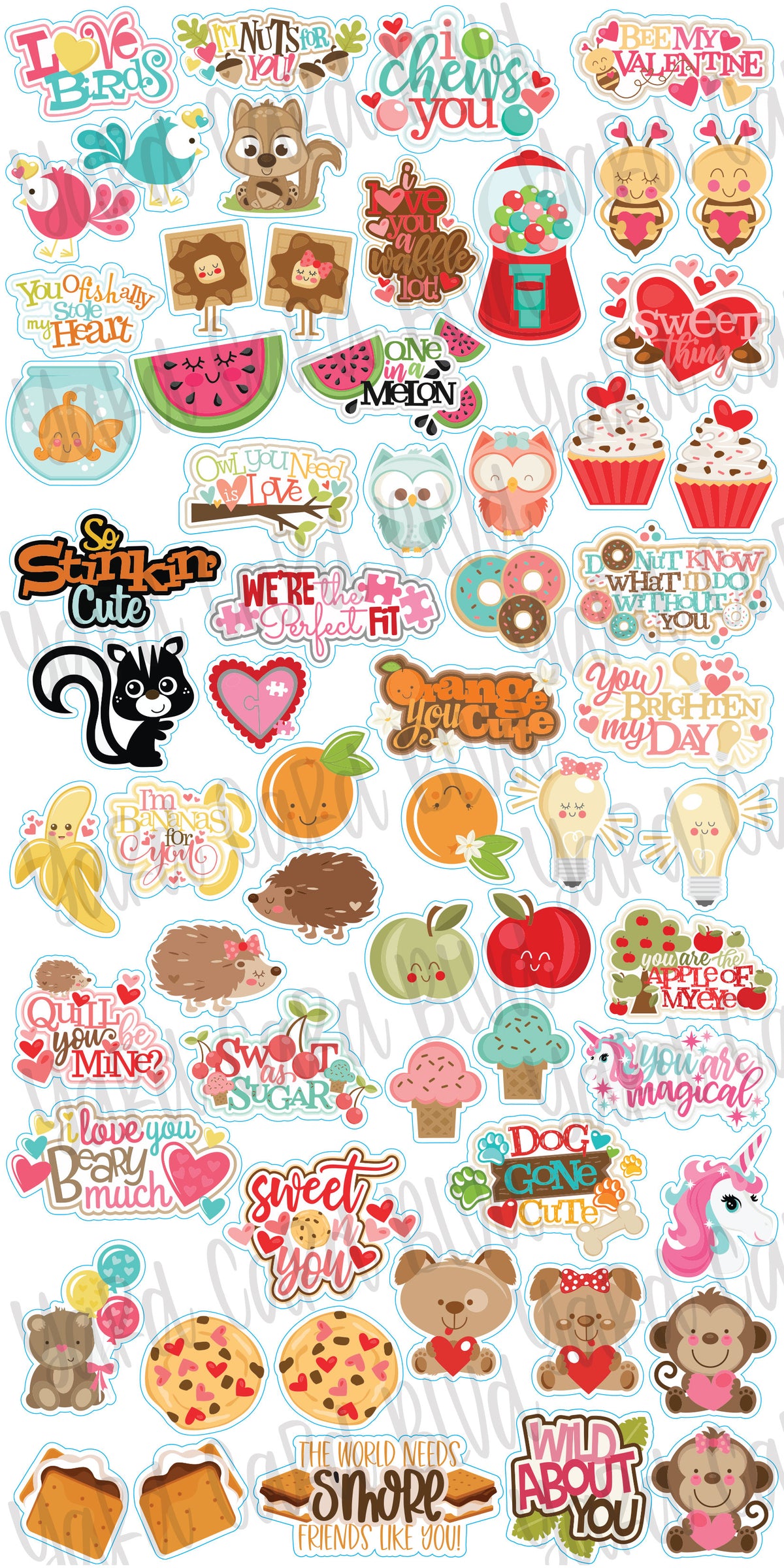Bitty Bouquets - 24 Set Valentine Mix — Yard Card Blvd