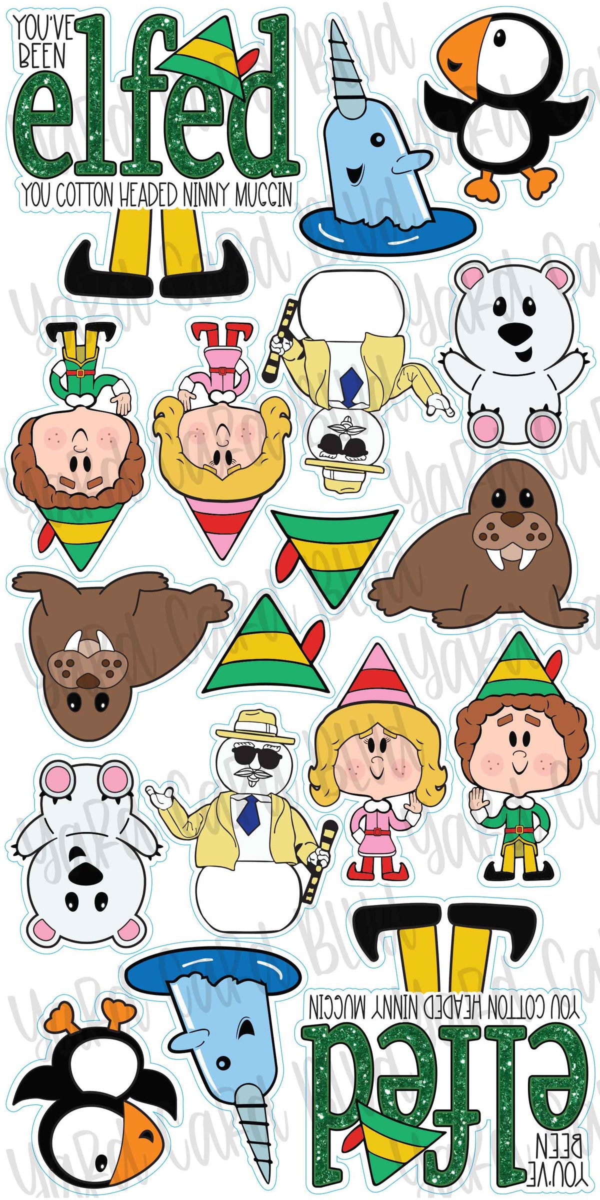 You've Been Elfed Set — Yard Card Blvd