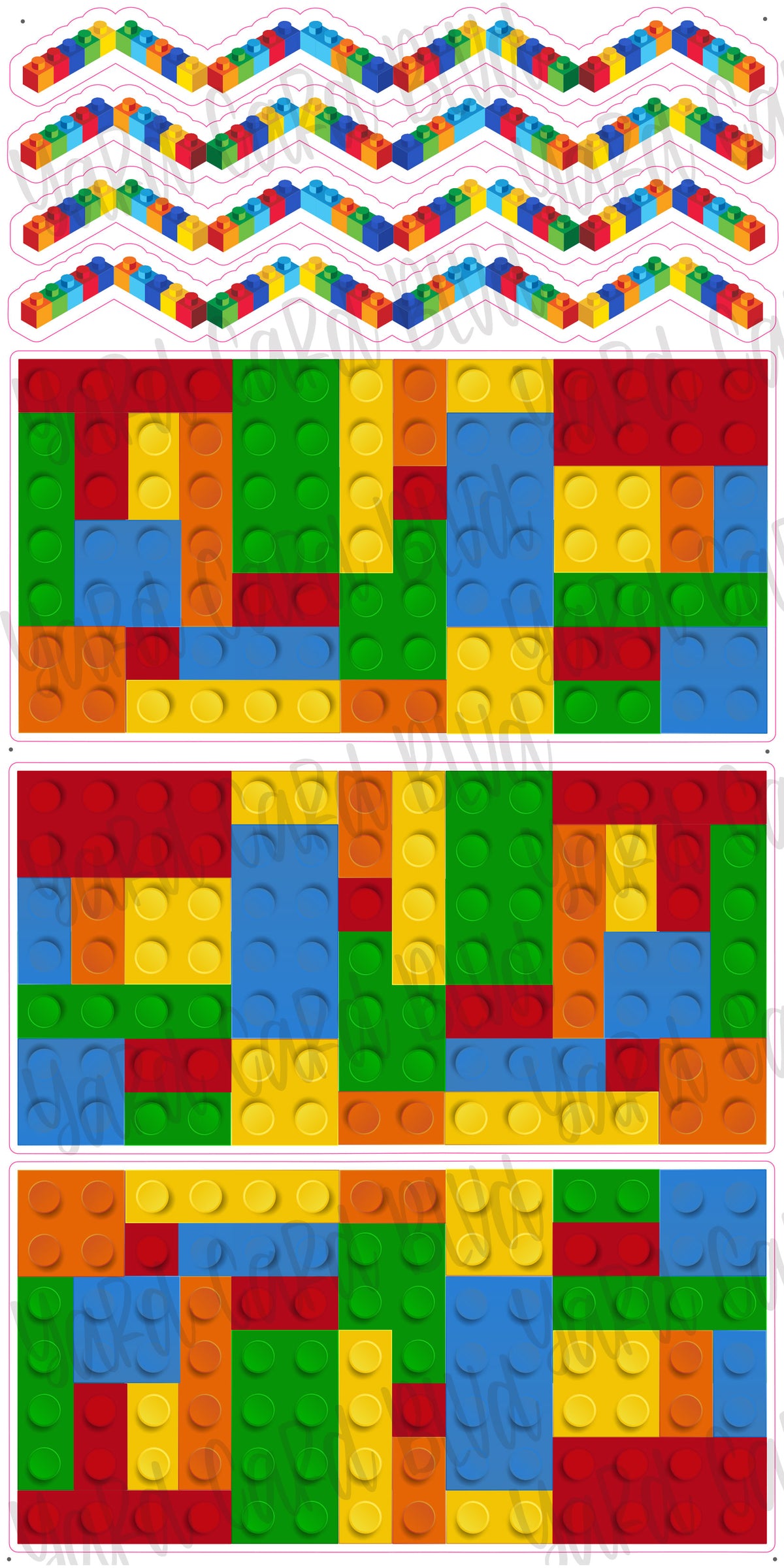 Building Block Panels and Borders — Yard Card Blvd