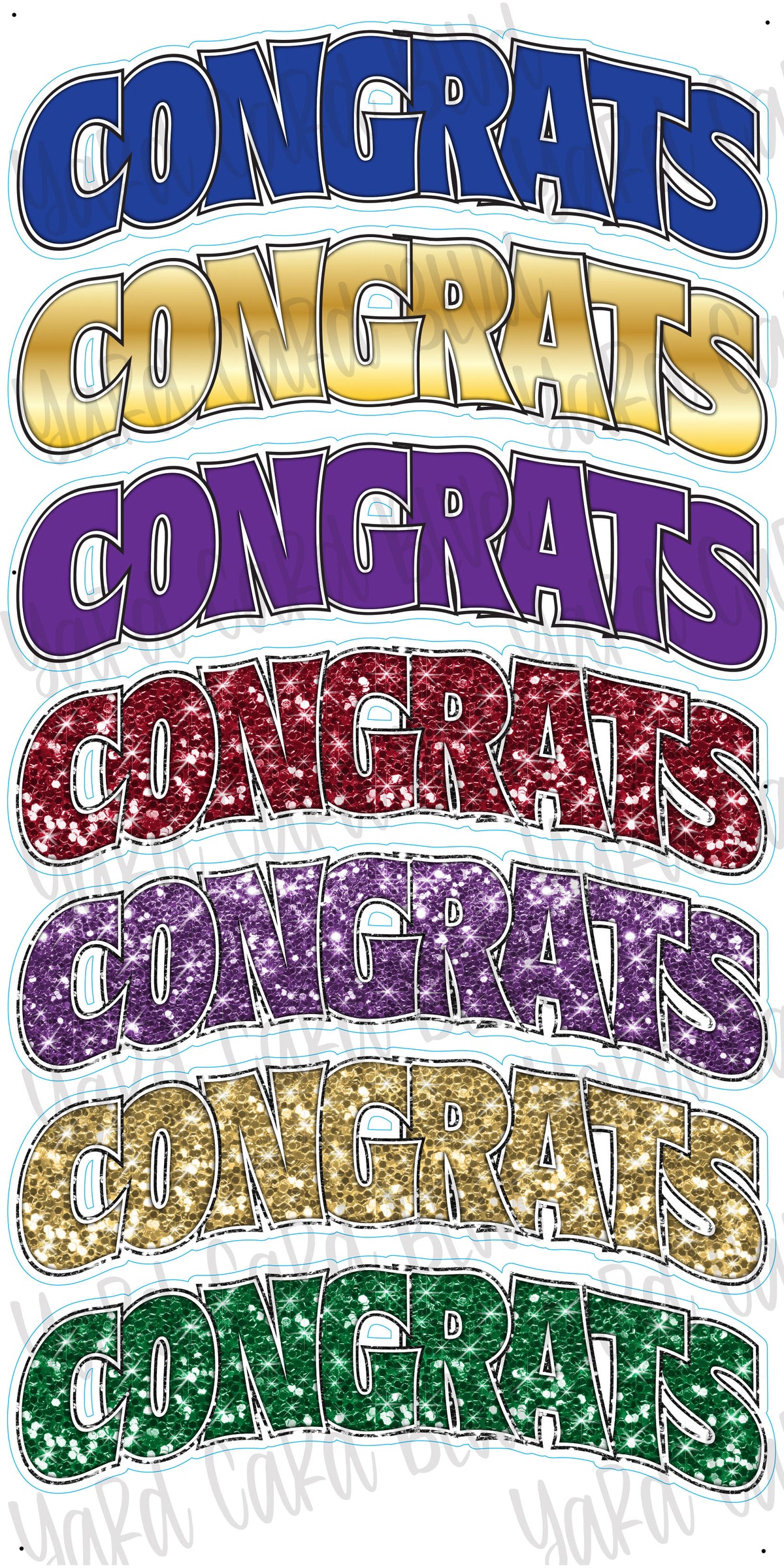Congrats Arches - You Pick Colors — Yard Card Blvd