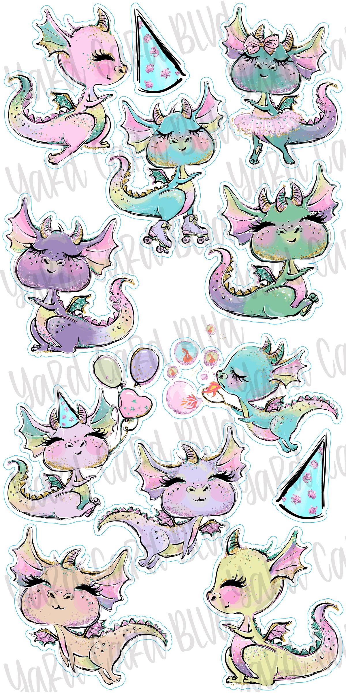 Darling Dragons — Yard Card Blvd