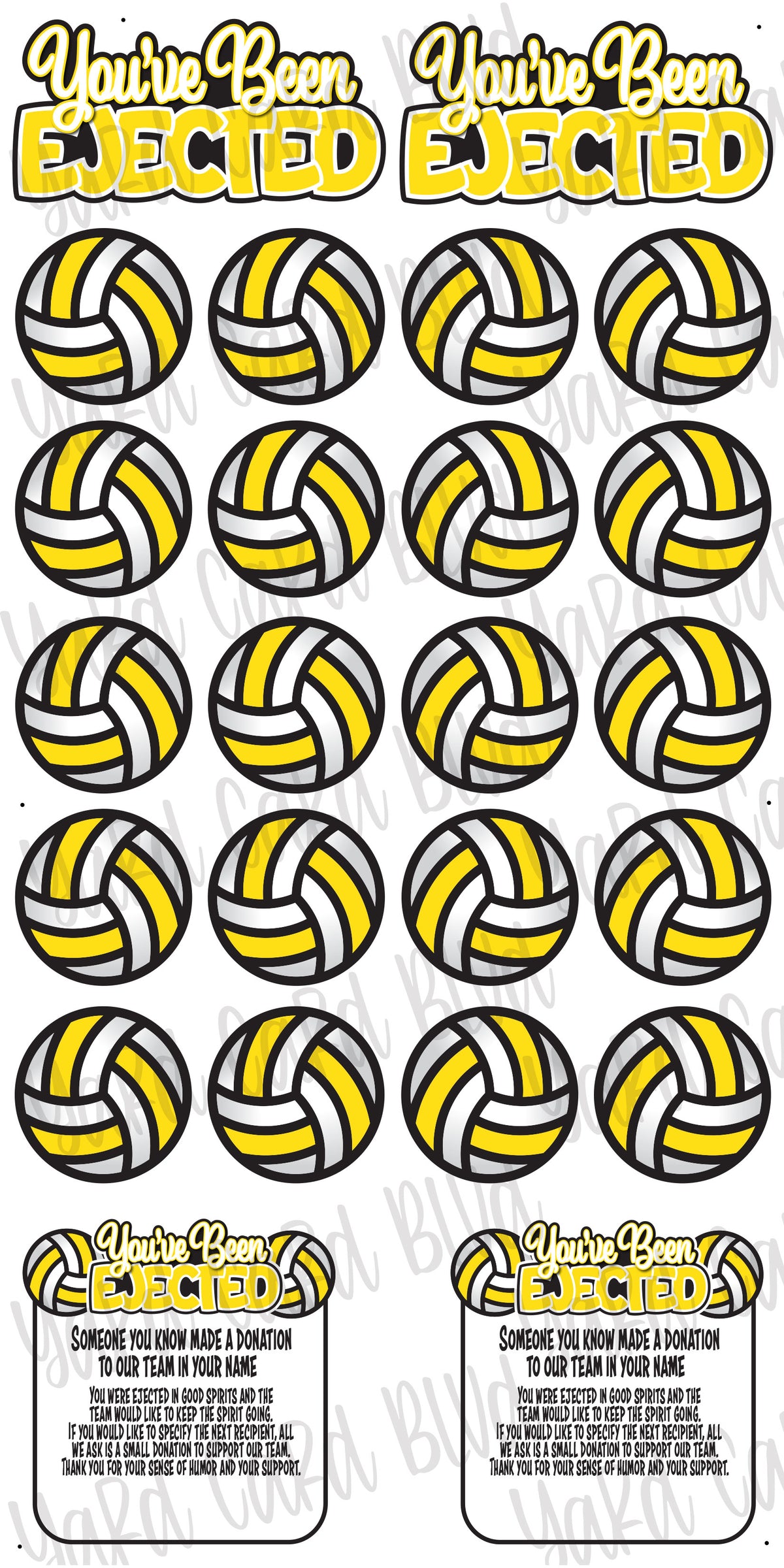 You've Been Ejected Double Fundraiser Set - Black and Yellow — Yard ...