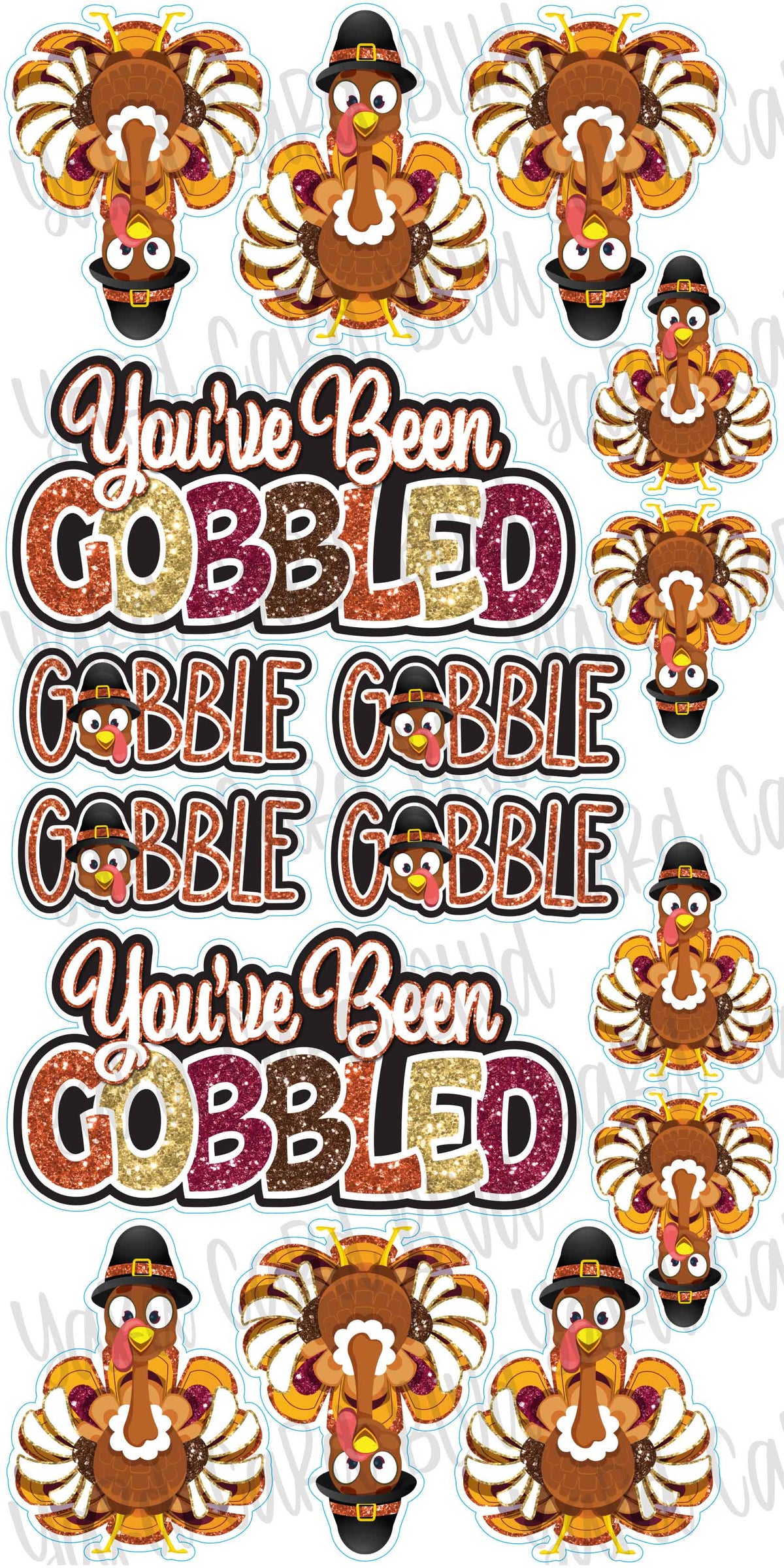 You've Been Gobbled Double Set — Yard Card Blvd