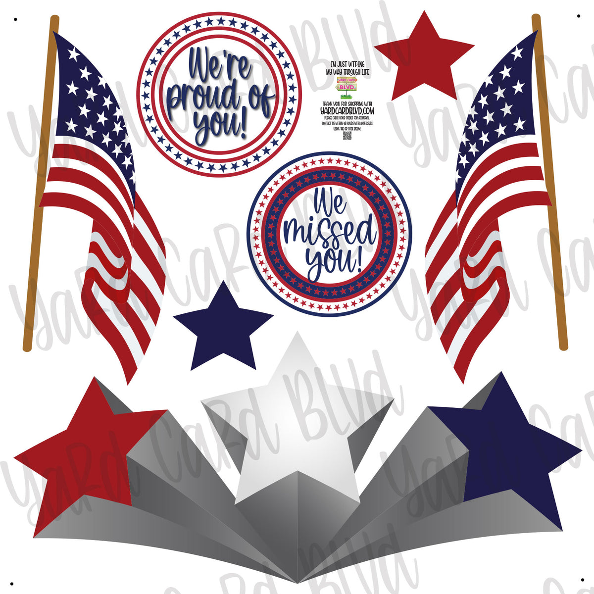 Military Half Sheet — Yard Card Blvd