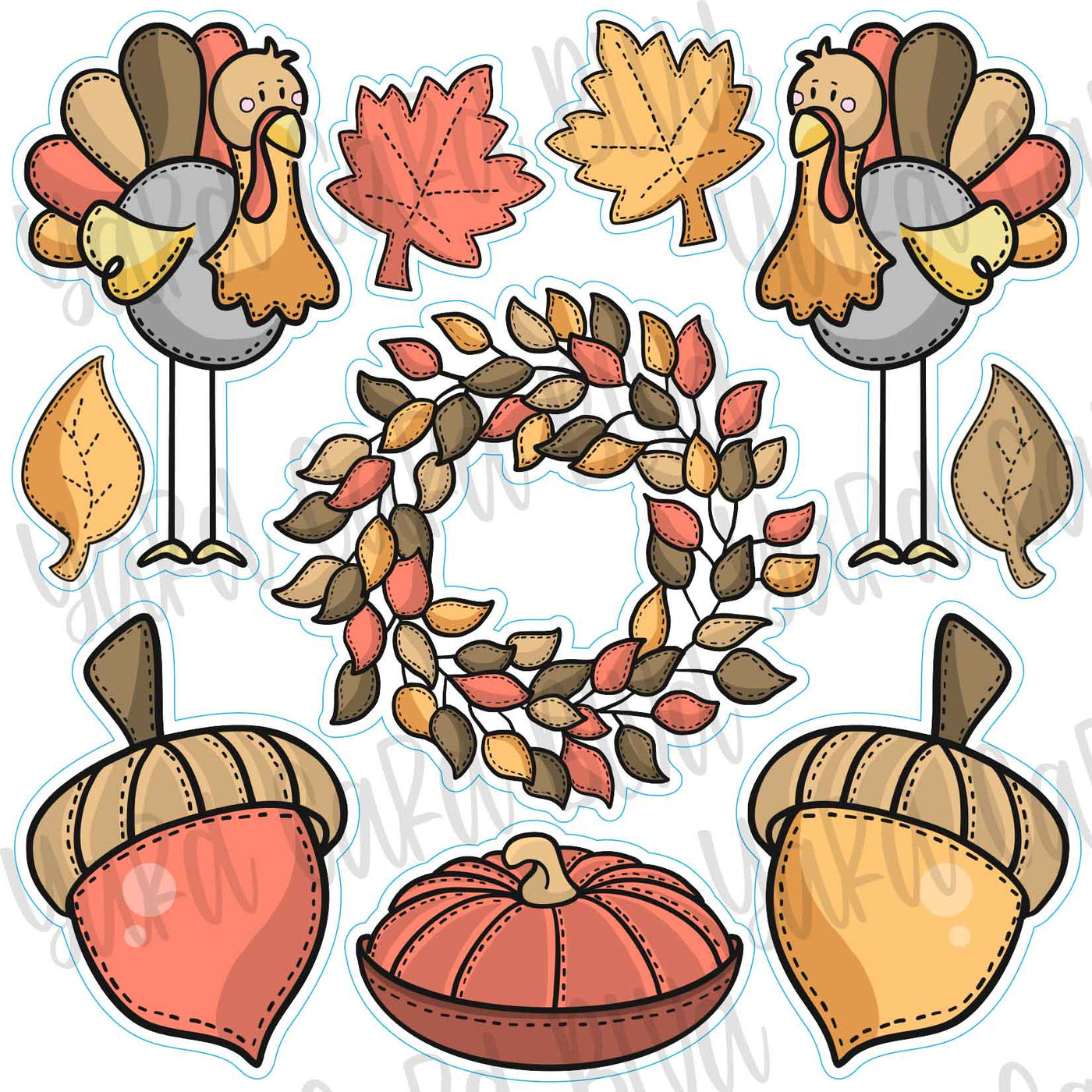 Thanksgiving Cuties Half Sheet — Yard Card Blvd