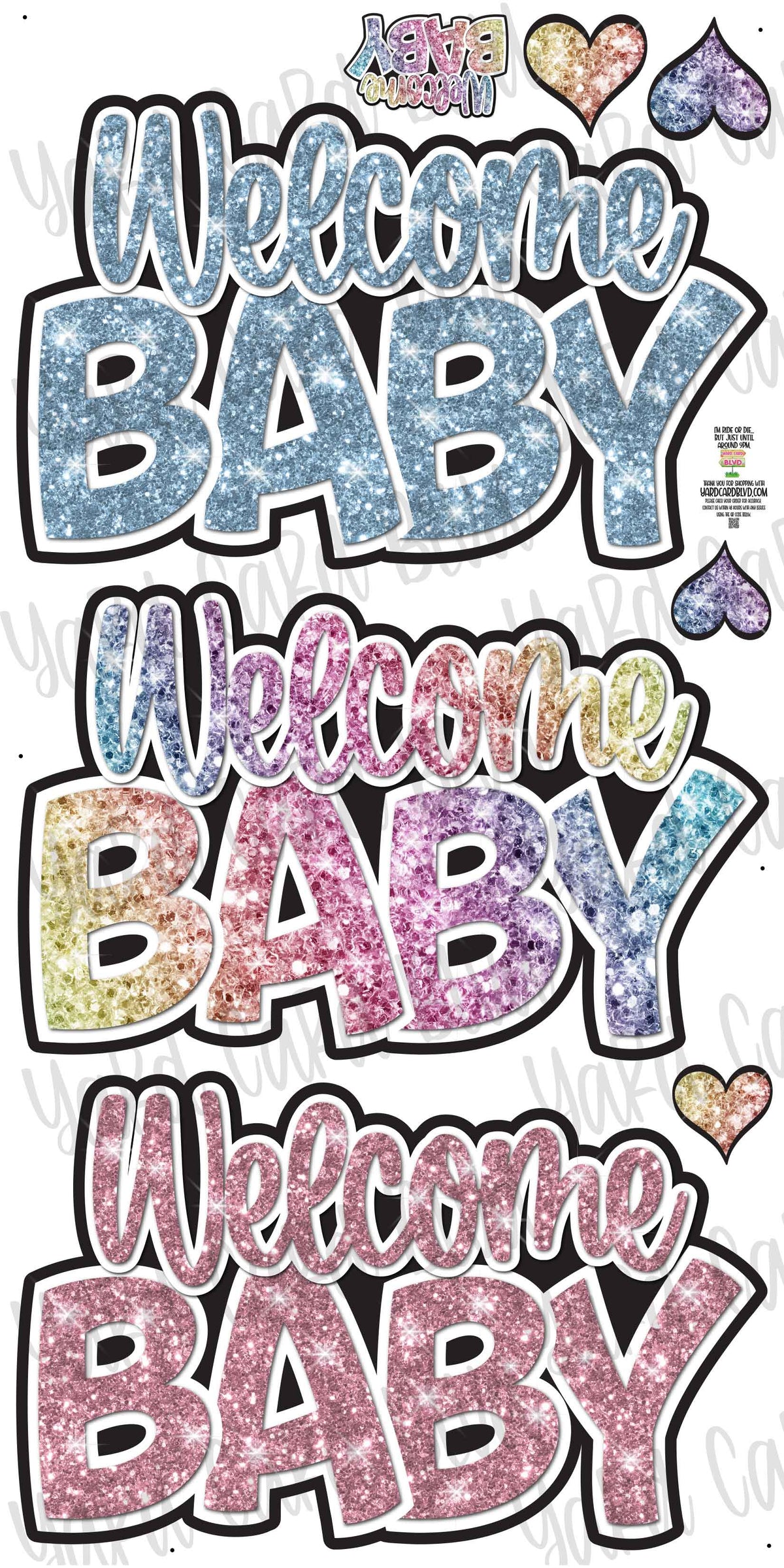 Welcome Baby Splash Set — Yard Card Blvd