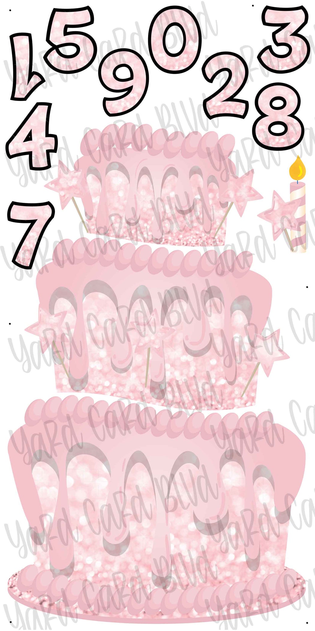 Colossal Cake! Mix & Match 10 Cake Set - YOU PICK COLORS! — Yard Card Blvd