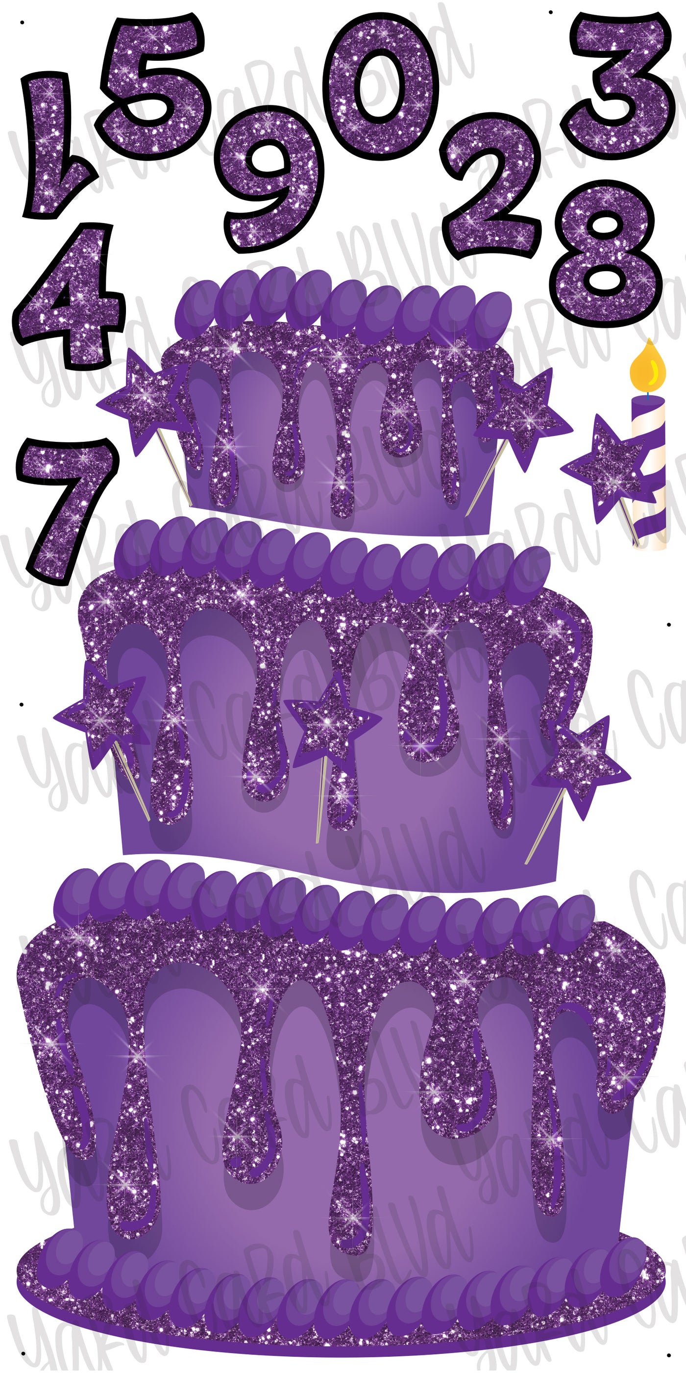 Colossal Cake! Mix & Match 10 Cake Set - YOU PICK COLORS! — Yard Card Blvd